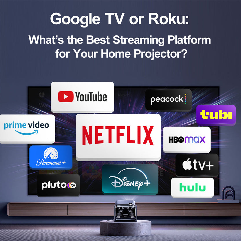 Aurzen EAZZE D1R Cube Roku TV Smart Projector: The World’s First Roku