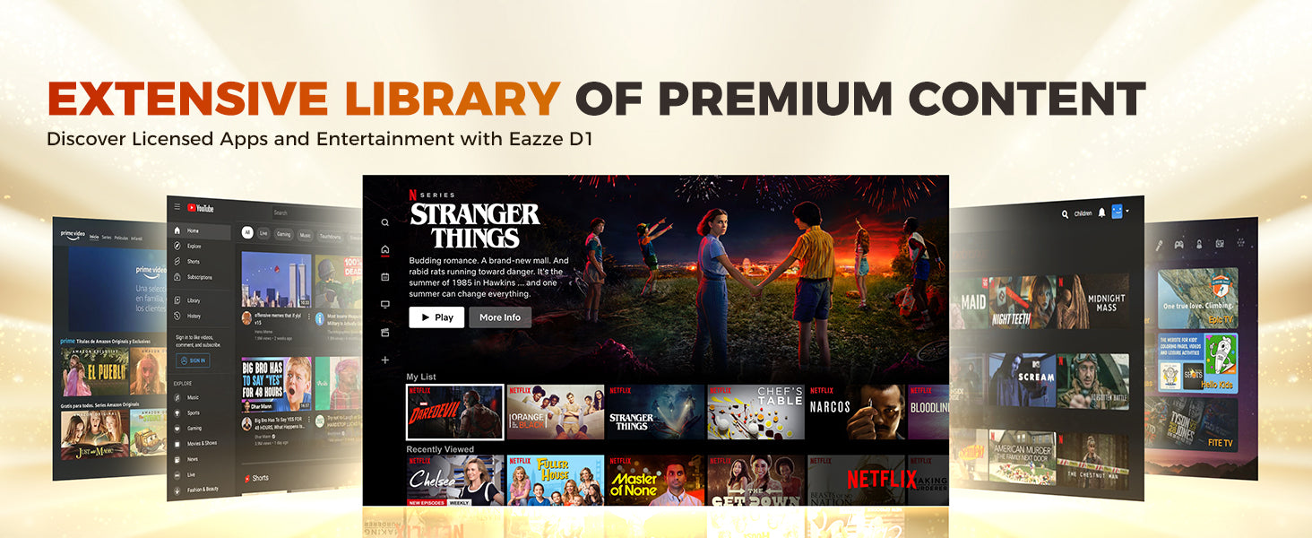 EAZZE D1 Projector - Aurzen