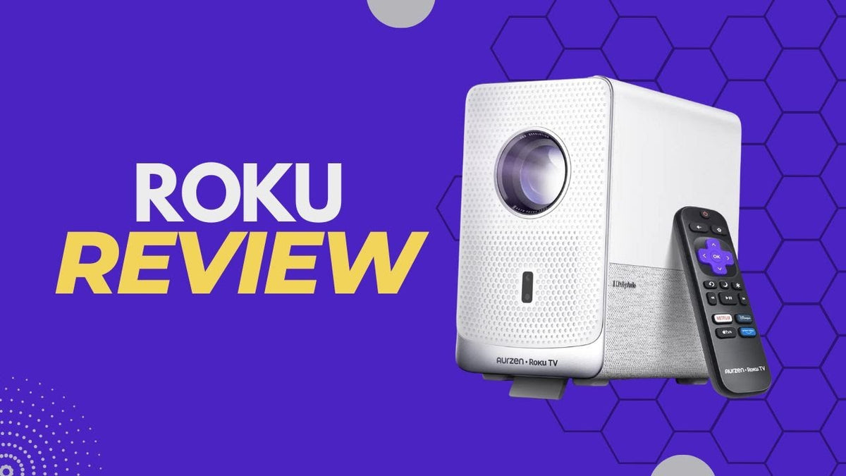Aurzen EAZZE D1R Cube Roku TV Smart Projector | Home Theater Projector